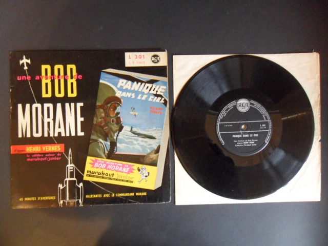 RARE DISQUE BD BOB MORANE 25 cm "Panique dans le ciel" an'50' EUR 95,00 ...