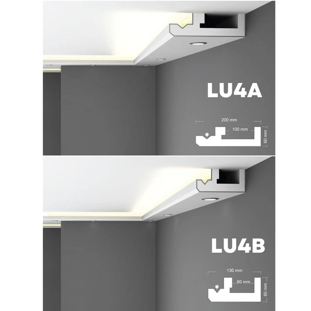 COVING DOWNLIGHT LED PLASTER COATED EPS Ceiling Wall LU4 *PREMIUM ...