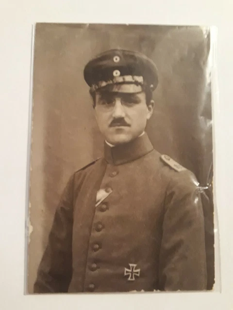 WW1 PHOTO GERMAN INFANTRY SERGEANT WITH IRON CROSS 100% ORIGINAL! war £ ...