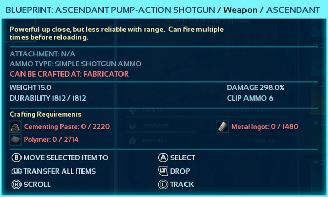 ARK SURVIVAL ASCENDED Pump Action Shotgun 298 Damage Blueprint PVE XBOX ...