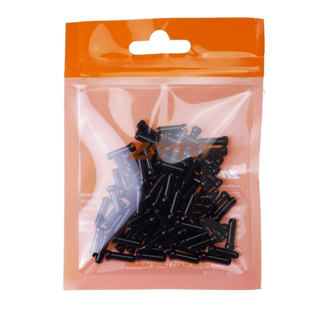 100X ALUMINUM CABLE end cap crimp ferrule tip steel wire bike road bike ...