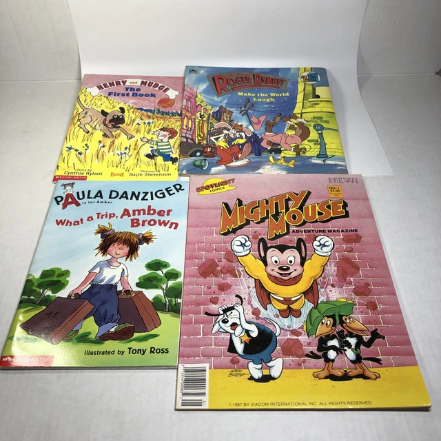 HENRY AND MUDGE, Paula Danziger, Roger Rabbit, Mighty Mouse - Lot of 4 ...
