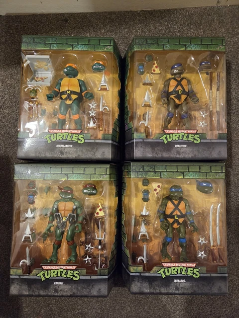 TEENAGE MUTANT NINJA Turtles 4x ULTIMATES Raphael Leonardo Don Mike ...