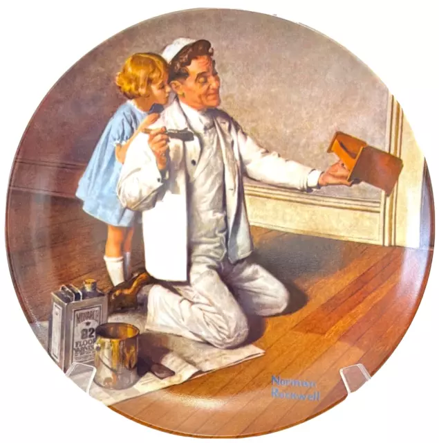 NORMAN ROCKWELL THE PAINTER Collector Plate Knowles 1983 with Original ... NORMAN ROCKWELL THE PAINTER Collector Plate Knowles 1983 with Original ...