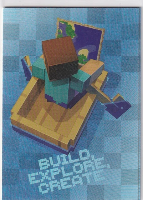 PANINI MINECRAFT TIME to Mine Card #4 Build, Explore Rainbow Parallel £ ...
