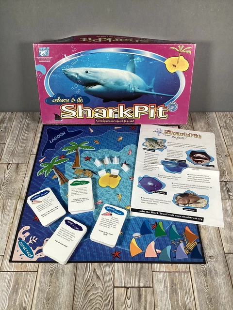 WELCOME TO THE Shark Pit Board Game - Rare Vintage 2002 Game Alexander ...