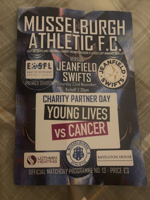 MUSSELBURGH ATHLETIC V Jeanfield Swifts 2025 £3.84 - PicClick UK