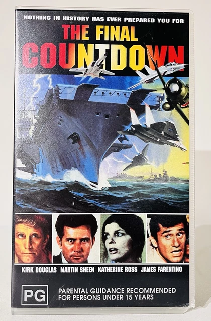 THE FINAL COUNTDOWN VHS Video Tape 1980 Sci-Fi Movie Kirk Douglas £16.77 - PicClick UK
