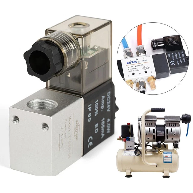 PNEUMATIC VALVE COIL Air Solenoid Valve Air Valve Control Closed ...