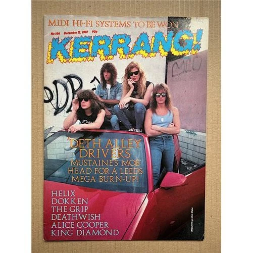 MEGADETH KERRANG NO.166 Magazine December 12 1987 - Megadeth Cover With ...