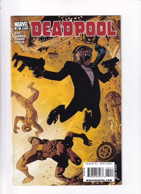 DEADPOOL #20 MARVEL 2010 Jason Pearson Spider-Man Hit Monkey cover NM ...