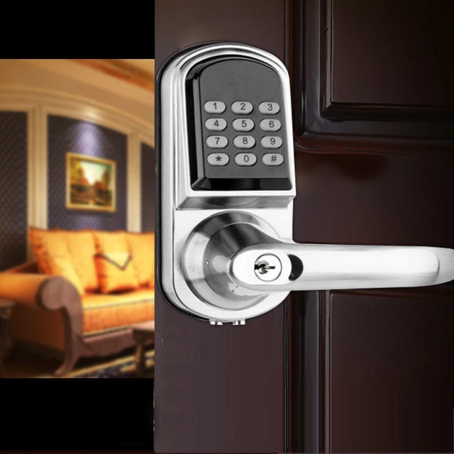 ELECTRONIC SMART DIGITAL Door Lock Password Keyless Keypad Security ...