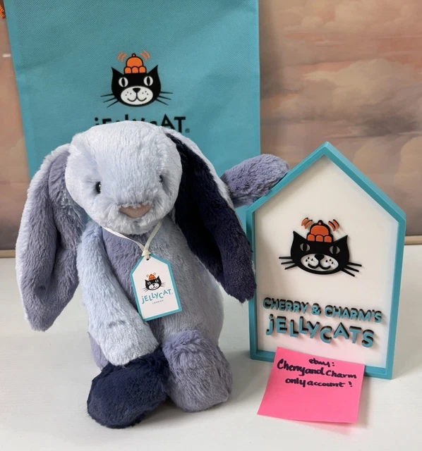 RARE JELLYCAT PUDDLESEA Patchwork Bunny - New w/ Tags + Dust Bag £54.78 ...