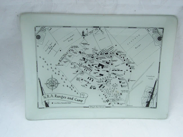 GLASS NRA RANGES And Camp Map Ticket Boxes And Ammunition Depots Table ...