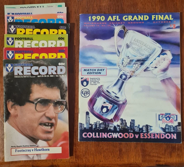 VFL / AFL Footy Records - Vintage - 1980s & 90s - Pick Your Copy $5.00 ...