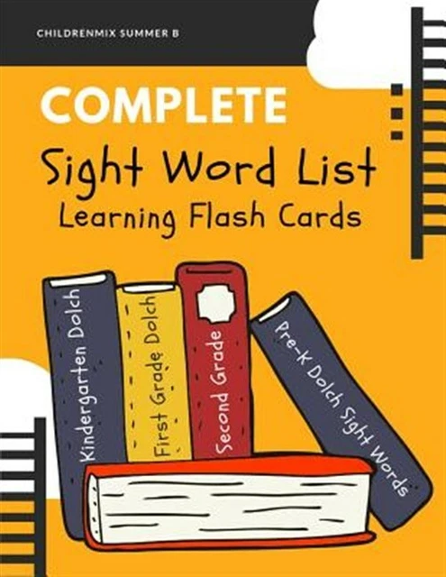 COMPLETE SIGHT WORD List Learning Flash Cards: This high frequency ...