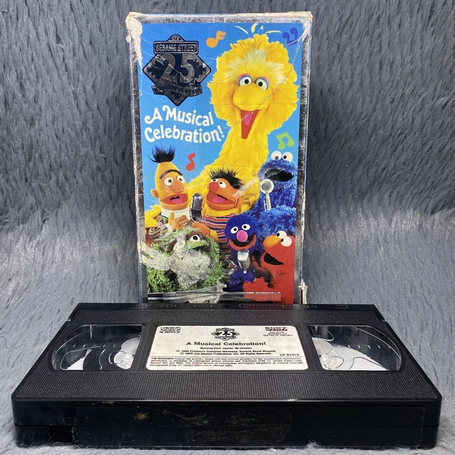 Sesame Street 25th Birthday A Musical Celebration Vhs 1993 Elmo Big Bird Cartoon 1573