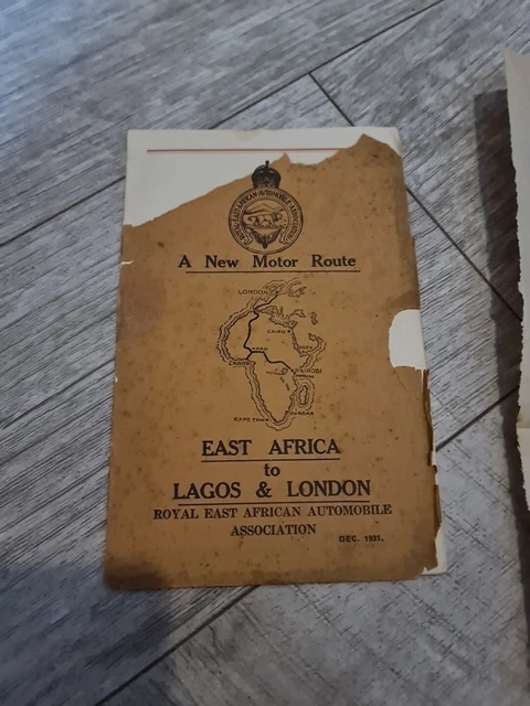ANTIQUE BOOK & Map E Africa To Lagos& London Cape To Cario E.s.grogan ...