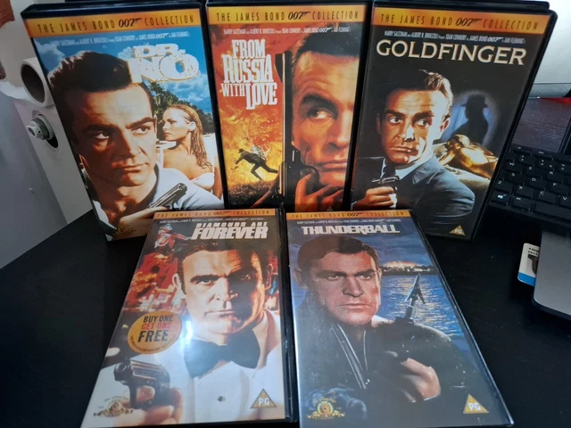 JAMES BOND 007 Collection 5 VHS Bundle Sean Connery £24.99 - PicClick UK
