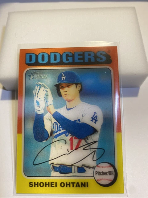2024 TOPPS HERITAGE Shohei Ohtani 3D SSP #753D-16 Dodgers 1:1400 packs ...