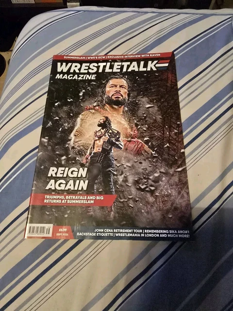 WRESTLETALK MAGAZINE #56 Sept 2024 Reign, John Cena Retirement, Sika Anoa'l £2.00 - PicClick UK