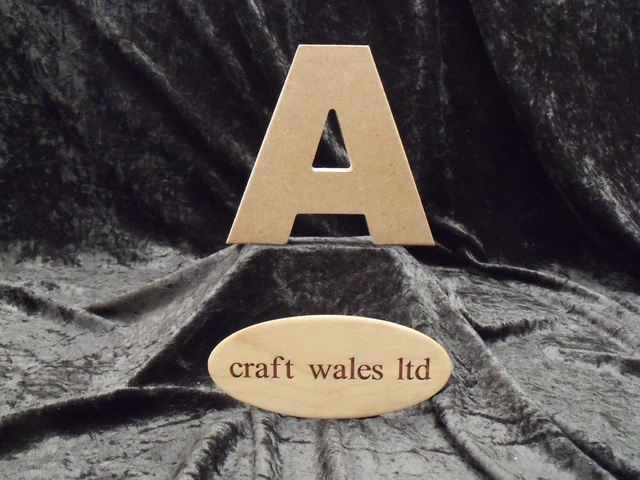 MDF WOODEN ALPHABET Letters numbers word Arial Black Freestanding ...
