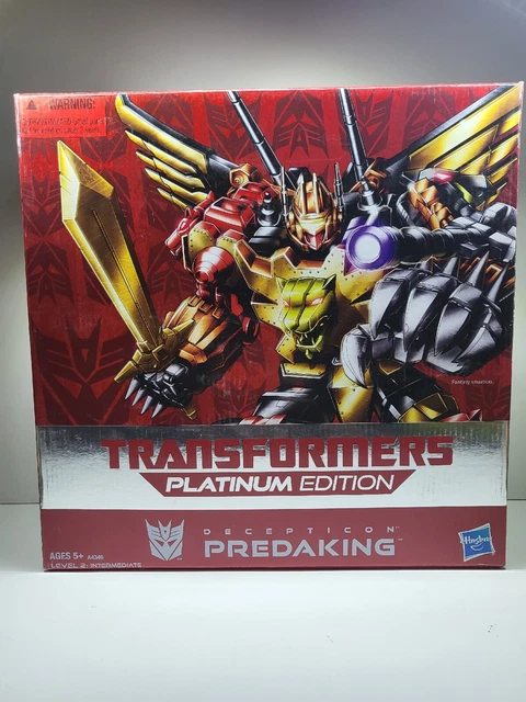 FIGURINE HASBRO TRANSFORMERS Platinum Edition Decepticon Predaking Box ...
