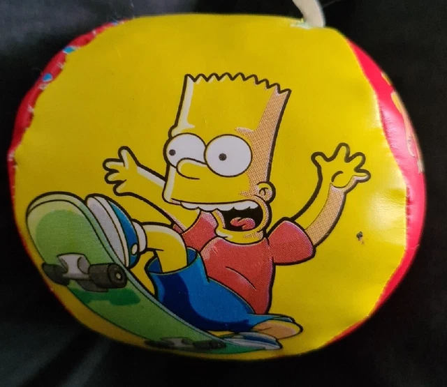 VINTAGE SIMPSON'S SQUISHY Ball, Bart Simpson Skater Fuel, 2009. VGC. 14 ...