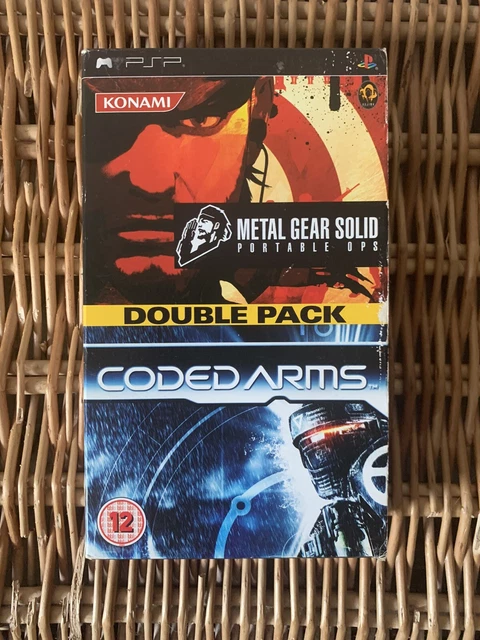 METAL GEAR SOLID Portable Ops & Coded Arms Dual Double Set PSP Complete ...