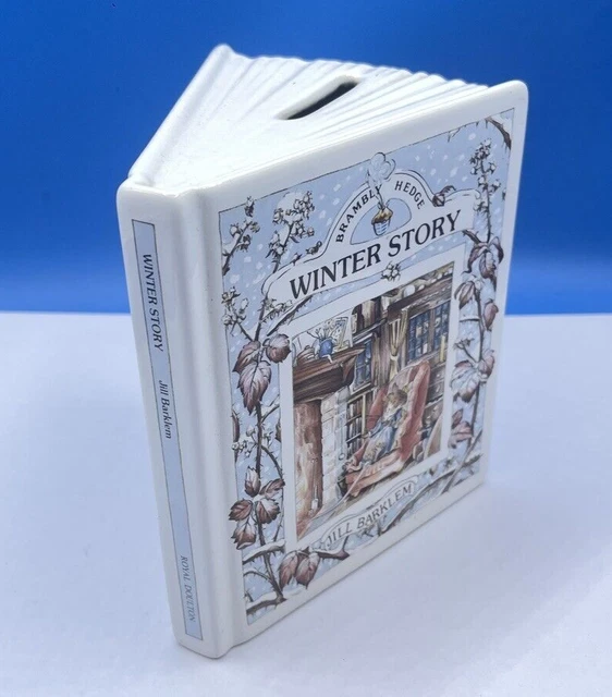 MONEY BOX ROYAL Doulton BRAMBLY HEDGE WINTER STORY Jill Barklam 1989 ...