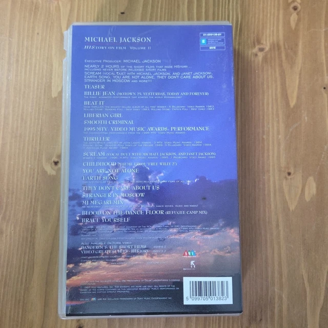 MICHEAL JACKSON HISTORY On Film VOL 2 VHS £8.99 - PicClick UK