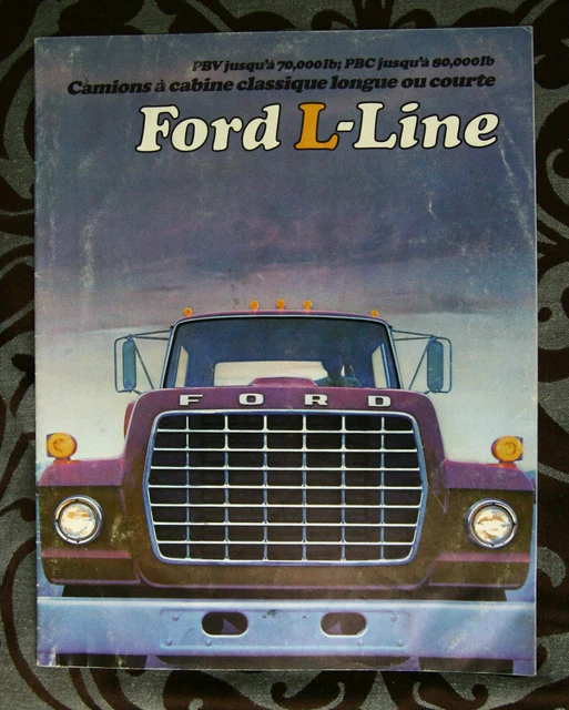 1971 FORD TRUCKS L-Line Brochure Sales Catalog - French - Canadian ...