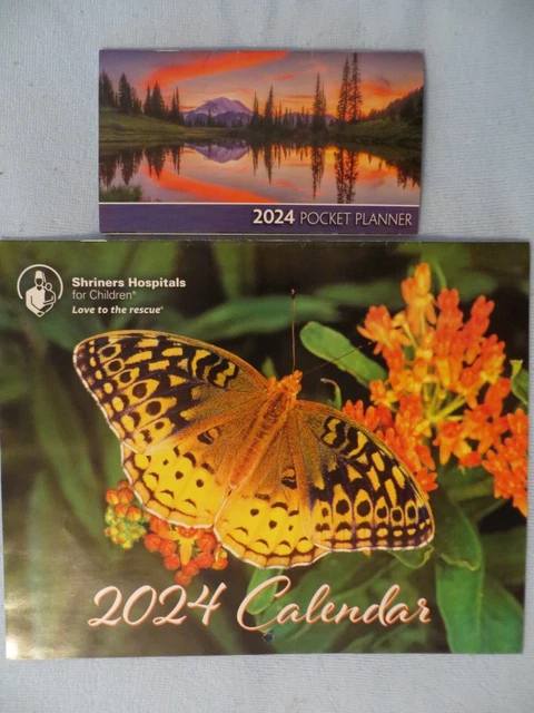 2024 CALENDAR LANDSCAPE/NATURE Theme by Shriners Hospital PLUS Pocket ...