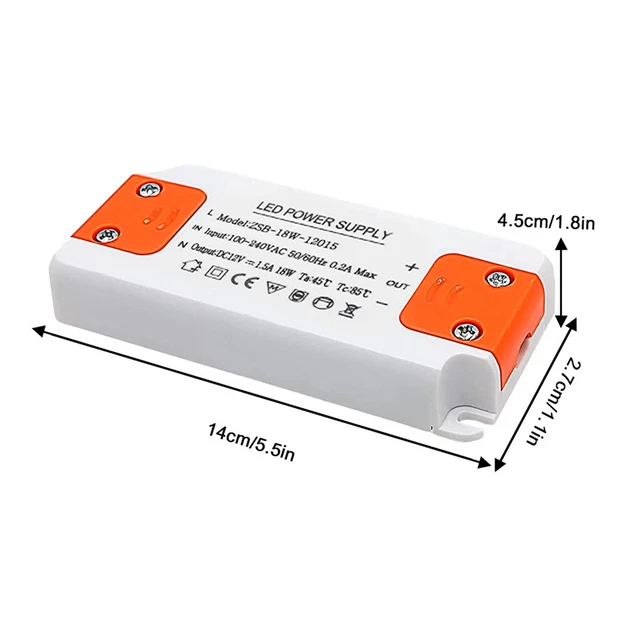 LED-TRANSFORMER 100-240V TO 12V LED Driver Power-Supply,DC-Transformer ...