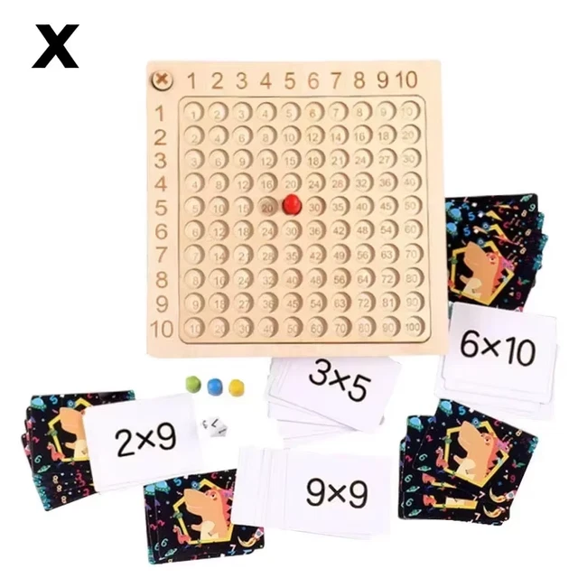 MONTESSORI MULTIPLICATION WOODEN Board Game Kids Learning Educational ...