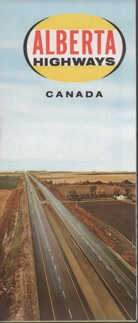1961 GOVERNMENT OF Alberta Road Map: Alberta Highways NOS £11.25 ...