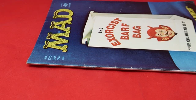 OCTOBER 1974 #170 MAD Magazine, Exorcist Barf Bag, If The Devil Makes ...