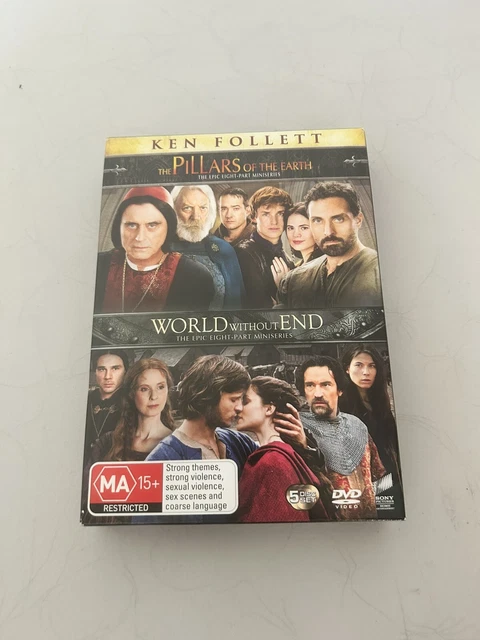 THE PILLARS OF The Earth + World Without End DVD Set Ken Follett R4 ...