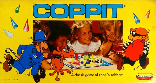 VINTAGE COPPIT BOARD Game by Spears 1989 - (6yrs+) ~ Complete £16.99 ...
