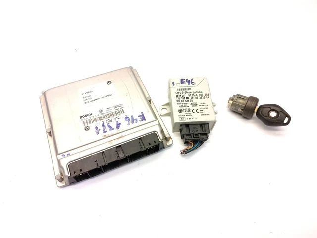 BMW 3 E46 2002 Diesel Moteur ECU Kit Et Serrure Set 7789376 0281010314 7789414 EUR 123,89 ...