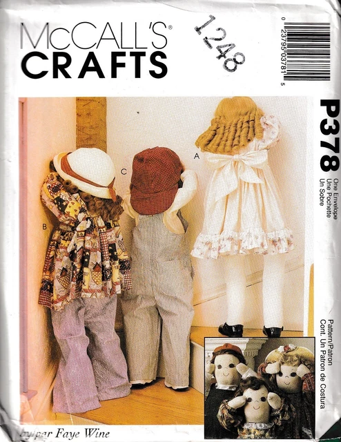 VINTAGE FAYE WINE 36" Time Out Girl Or Boy Doll With Clothes Sewing ...