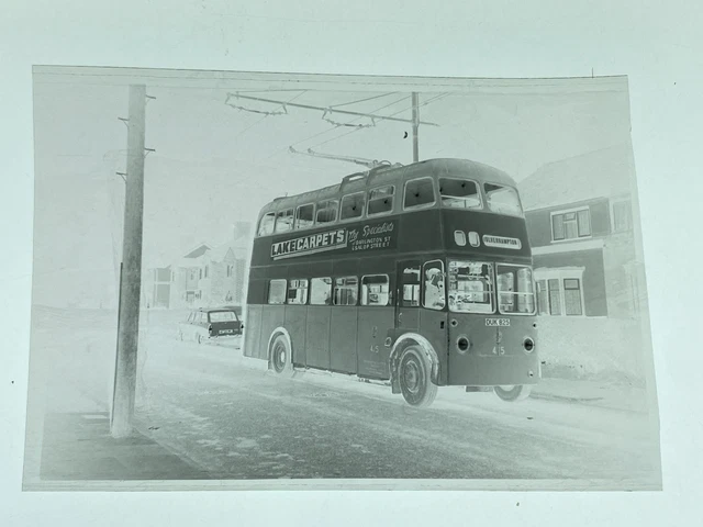 WOLVERHAMPTON BUS TRAM Original Large Negative Reg No DUK 825 Ref 10F-3 ...