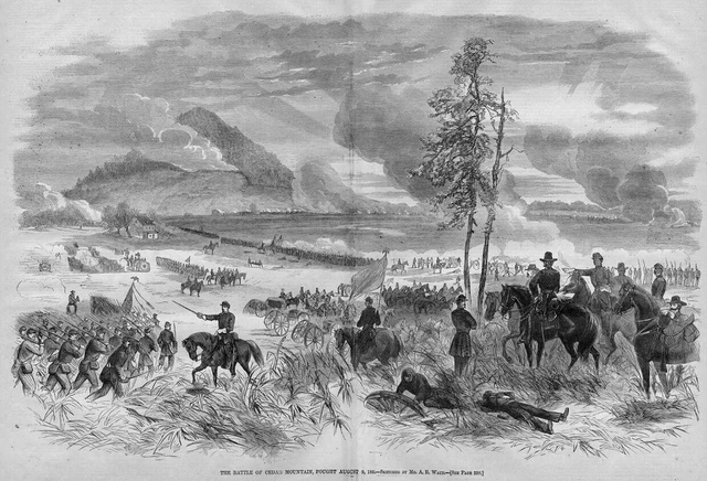 CIVIL WAR 1862 Battle Of Cedar Mountain Culpeper County Virginia Horses ...