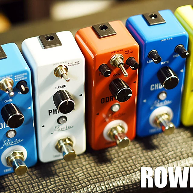 ROWIN ANALOG SINGLE Guitar Effect Pedal Distortion Delay Chorus Fuzz ...