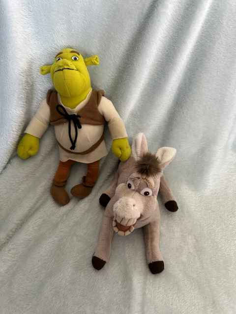 DREAMWORKS SMALL SHREK and Donkey soft toy plush bundle £14.99 ...