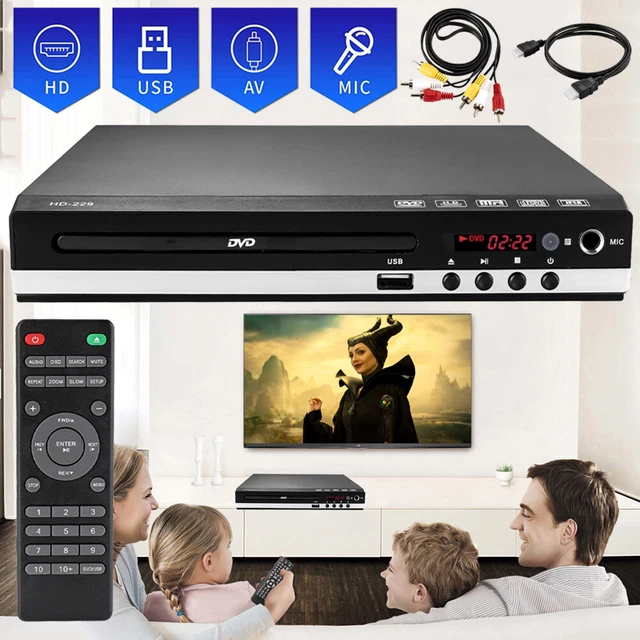 CD DVD UHD VCD Spieler & HDMI USB AV Anschluss DVD Spieler für TV CD ...