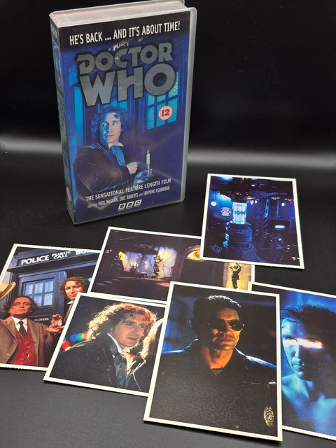 DOCTOR WHO VHS Video Cassette Doctor Who Paul Mcgann + Postcards ...