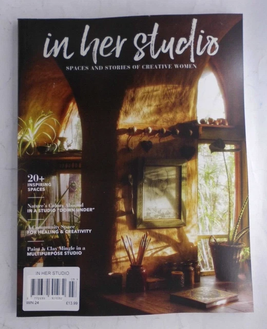 IN HER STUDIO magazine Winter 2025 Inspiring Spaces, Community Space, Paint&Clay £18.99 ...