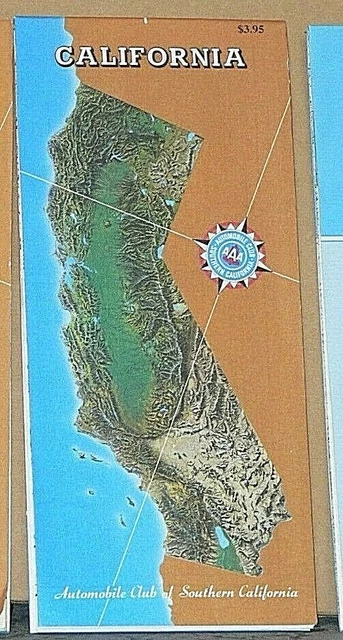 1993 AAA ROAD Map of California EUR 3,85 - PicClick FR