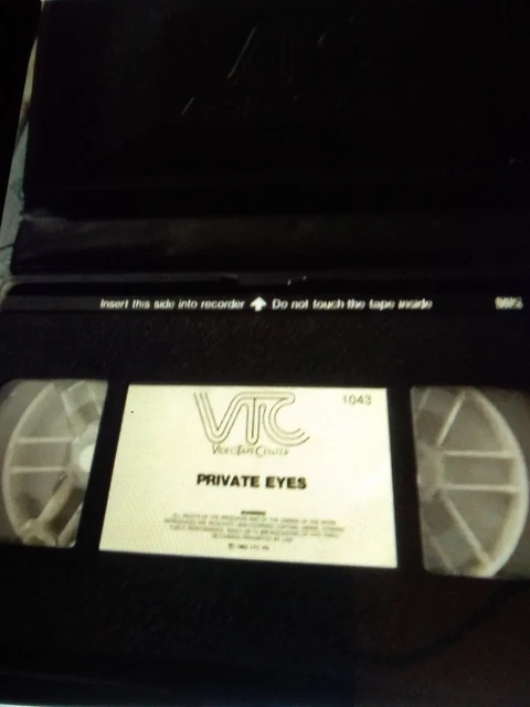 THE PRIVATE EYES Vhs Video Big Box, Clamshell Case, Pre-Cert, Freepost ...